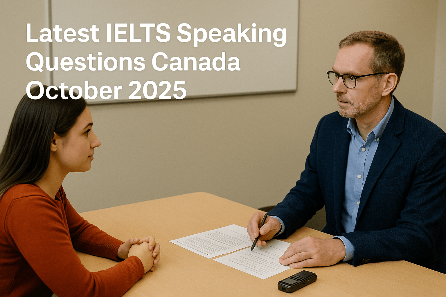 Latest IELTS Speaking Questions Canada October 2025 – Band 9 Answers